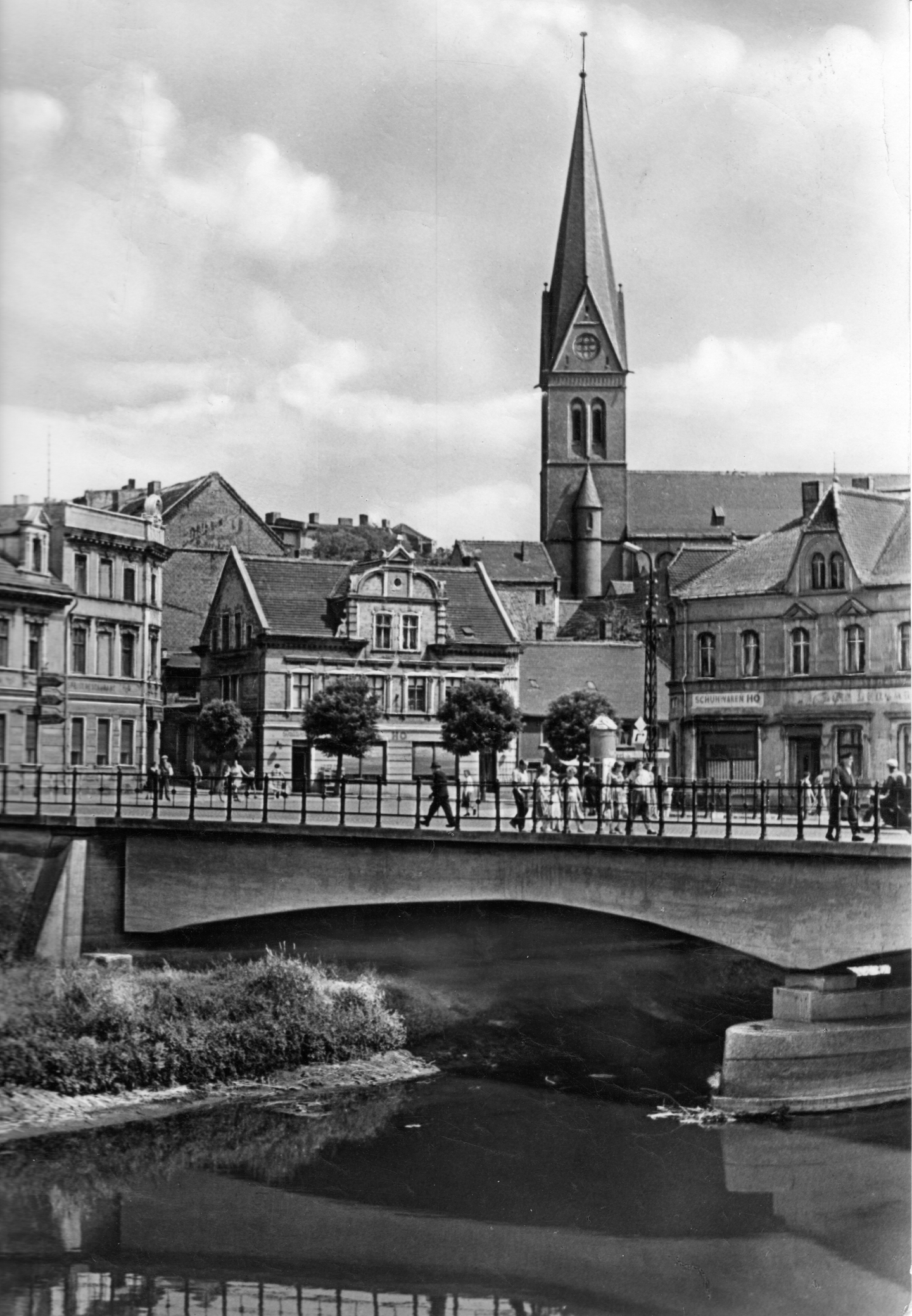 Staßfurt - Bodebrücke 1960er Jahre